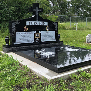 UPRIGHT DOUBLE HEADSTONES